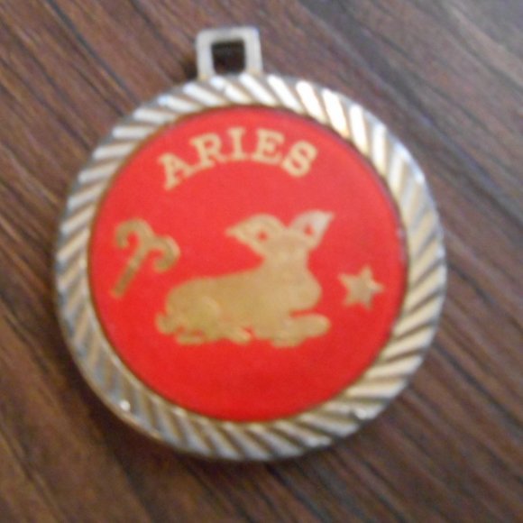 Jewelry | Rare Vintage 197 Aries Ohio Pendant Mod Horoscope | Poshmark